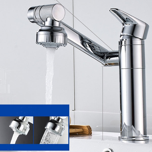 Ihomdiy Single-Hole Rotatable and Liftable Pull-Out Faucet